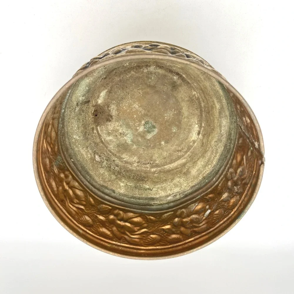 Accents | Vintage Made In England Embossed Brass Claw Foot Jardiniere ...